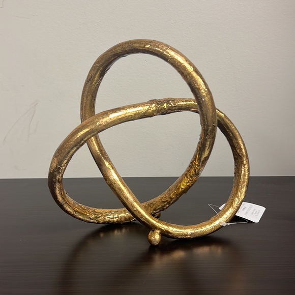 Home Depot | Accents | Gold Eternal Loop Metal Sculpture By Danya B ...